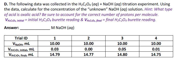 Solved The standard acidic solution we will make is 100-mL | Chegg.com