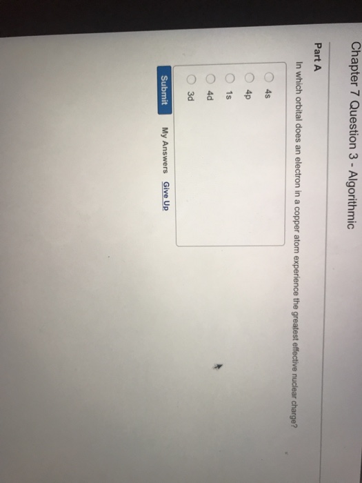 Solved Chapter 7 Question 3 - Algorithmic Part A In which | Chegg.com