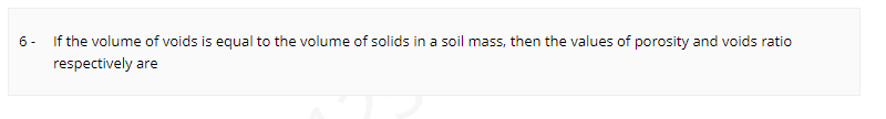 Solved 6- If the volume of voids is equal to the volume of | Chegg.com