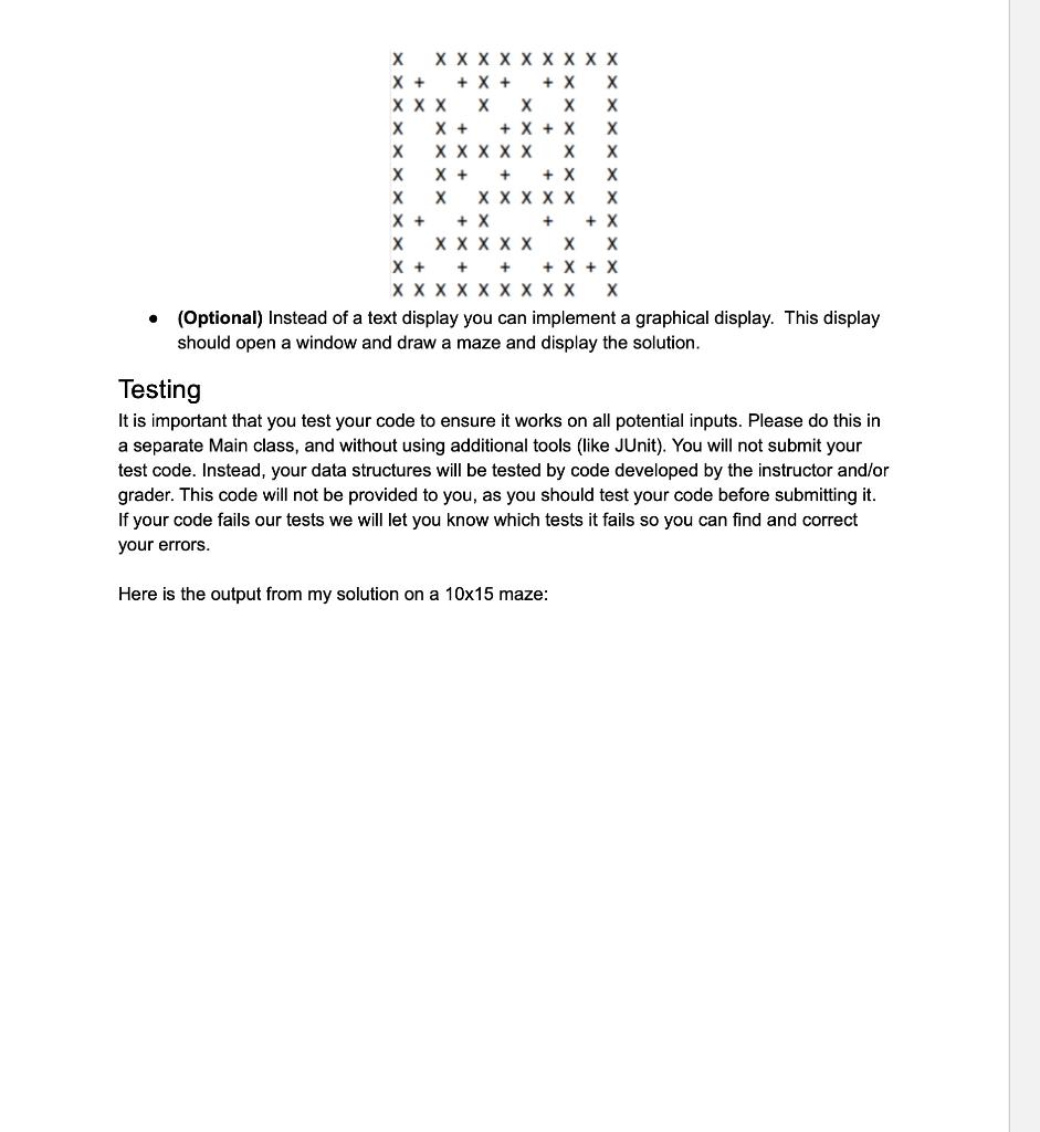 Solved Formal Specifications Maze -width: int -height int | Chegg.com