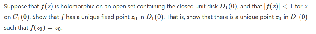 Solved Suppose that f(z) is holomorphic on an open set | Chegg.com