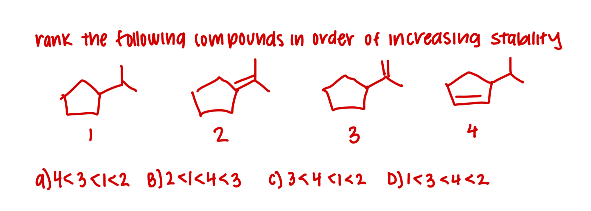 Solved rank the following compounds in order of increasing | Chegg.com