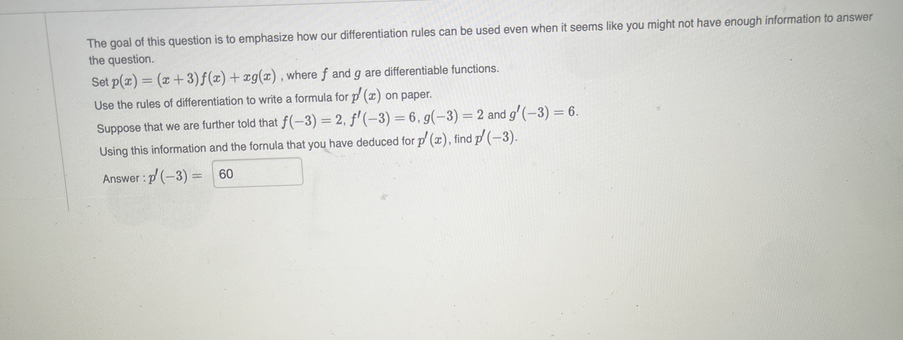 Solved Set p(x)=(x+3)f(x)+xg(x), where f and g are | Chegg.com