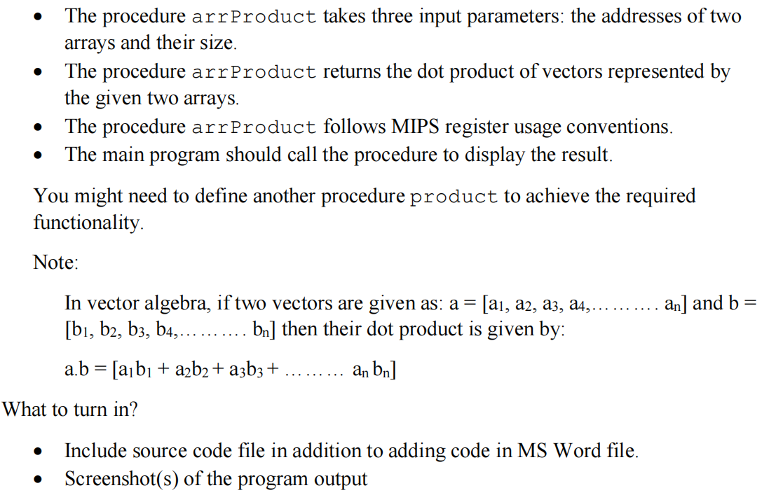 Solved 3. Implement the following in MIPS assembly language. | Chegg.com
