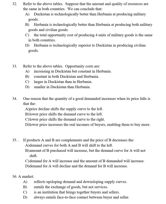 32 Refer To The Above Tables Suppose That The Chegg 32-refer-to-the-above-tables-suppose-that-the-chegg