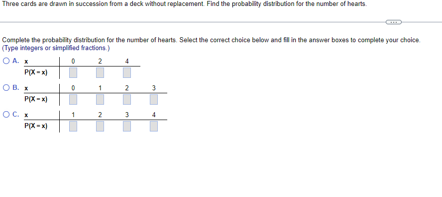 Complete the probability distribution for the number | Chegg.com