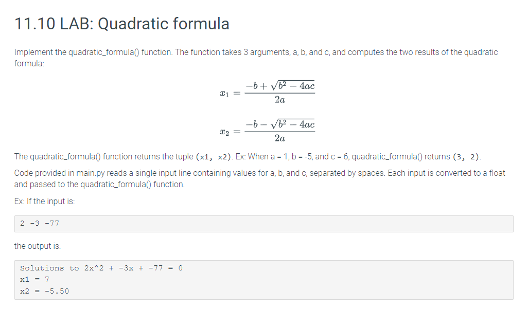 Solved Hi! For this code, I have the right output except | Chegg.com