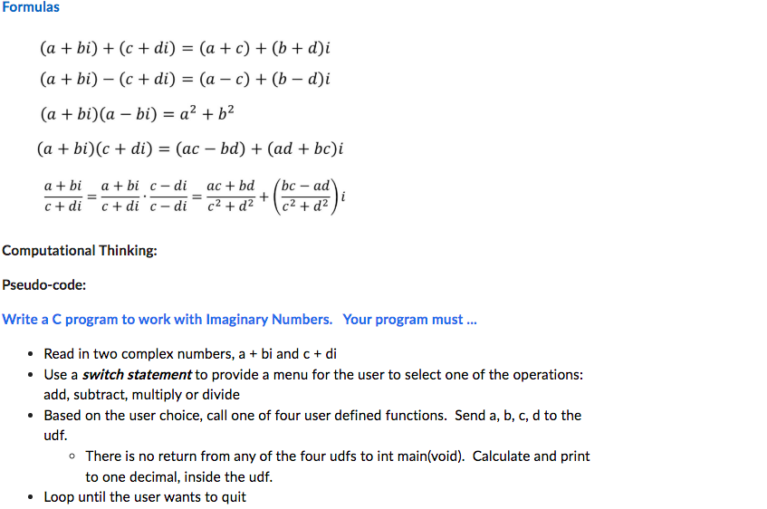 Solved Formulas | Chegg.com