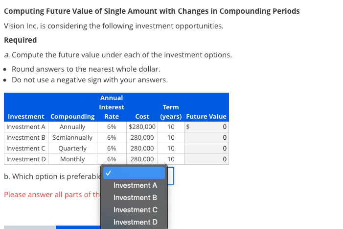 Solved Computing Future Value of Single Amount with Changes | Chegg.com