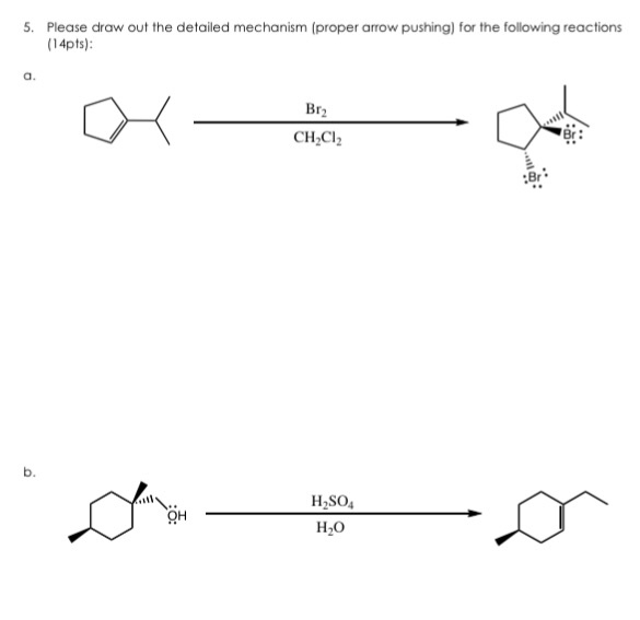 Reaction With Br2 And Ch2cl2
