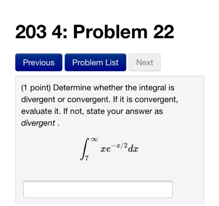 Solved Determine whether the integral is divergent or | Chegg.com