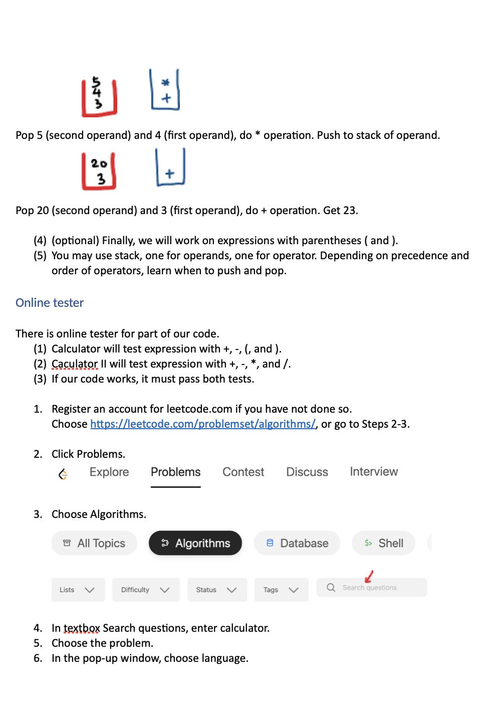 Solved Project 5: Evaluate Expression Define int | Chegg.com