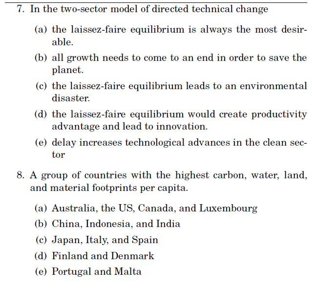 Solved 7. In the two-sector model of directed technical | Chegg.com
