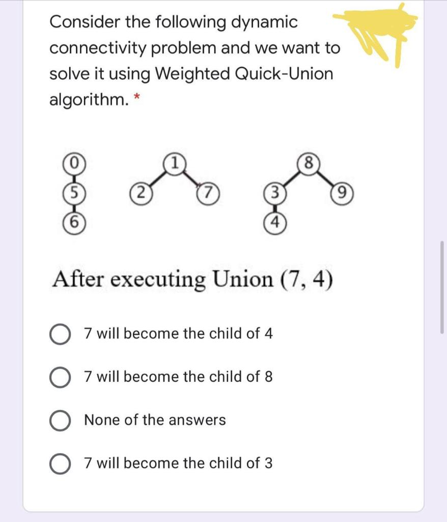 Solved Consider the following dynamic connectivity problem | Chegg.com