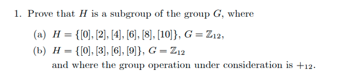 Solved THEORY OF GROUPS LESSON please solve with using | Chegg.com