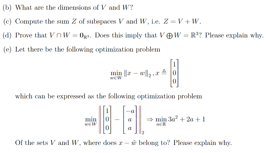 Solved Problem 2. (40 points) Let there be the vector space | Chegg.com