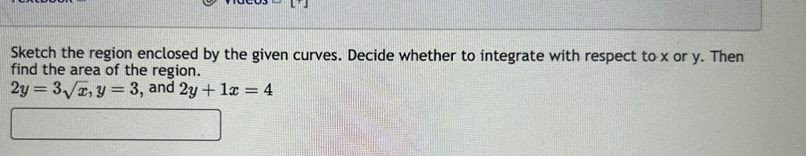 Solved Sketch the region enclosed by the given curves. | Chegg.com