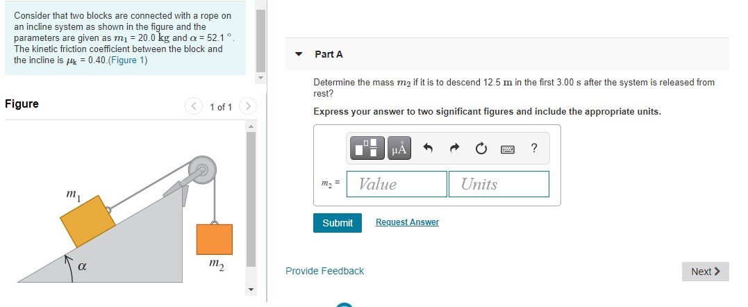 Solved Consider that two blocks are connected with a rope on | Chegg.com