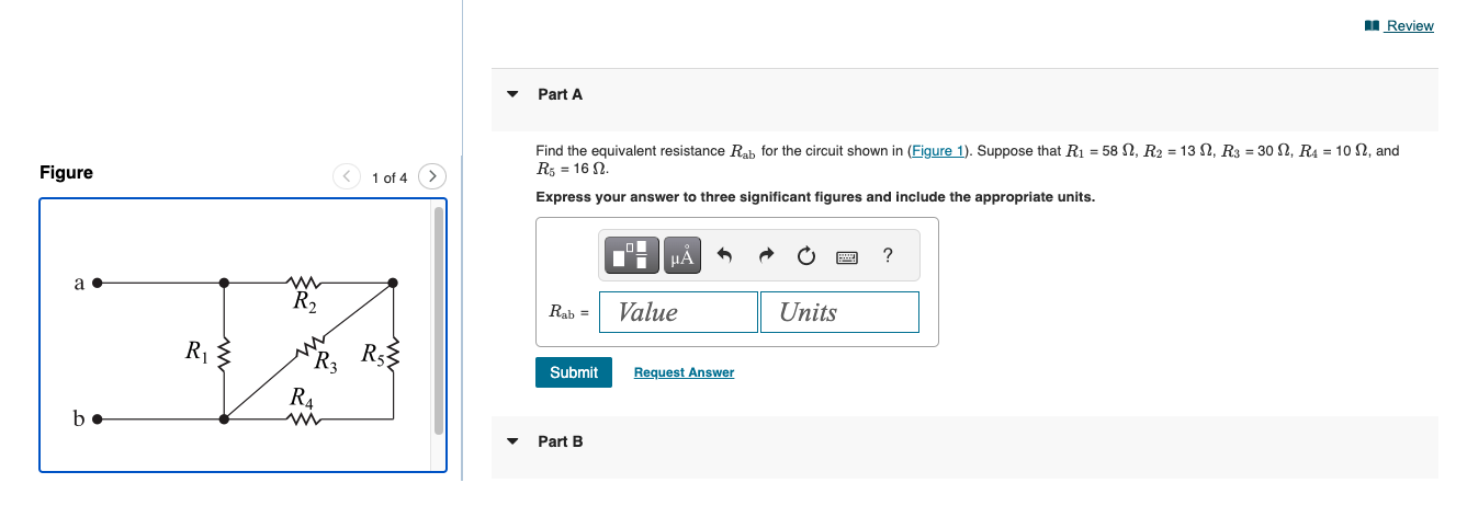 Solved Find the equivalent resistance Rab for the circuit | Chegg.com