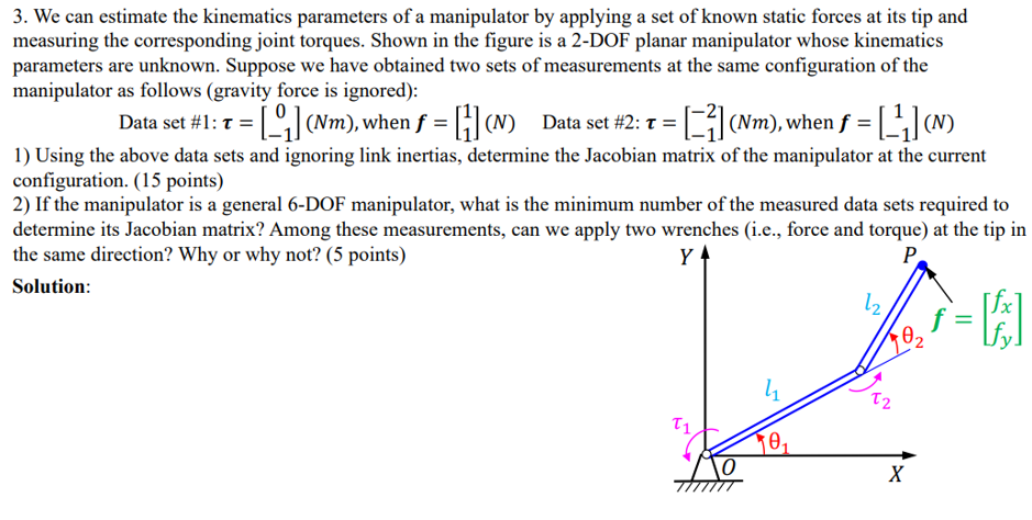 Solved 3. We can estimate the kinematics parameters of a | Chegg.com