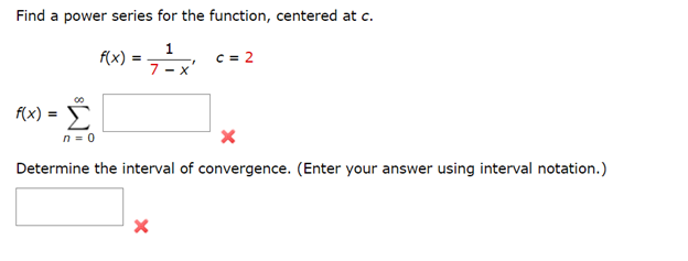 Solved Find a power series for the function, centered at | Chegg.com