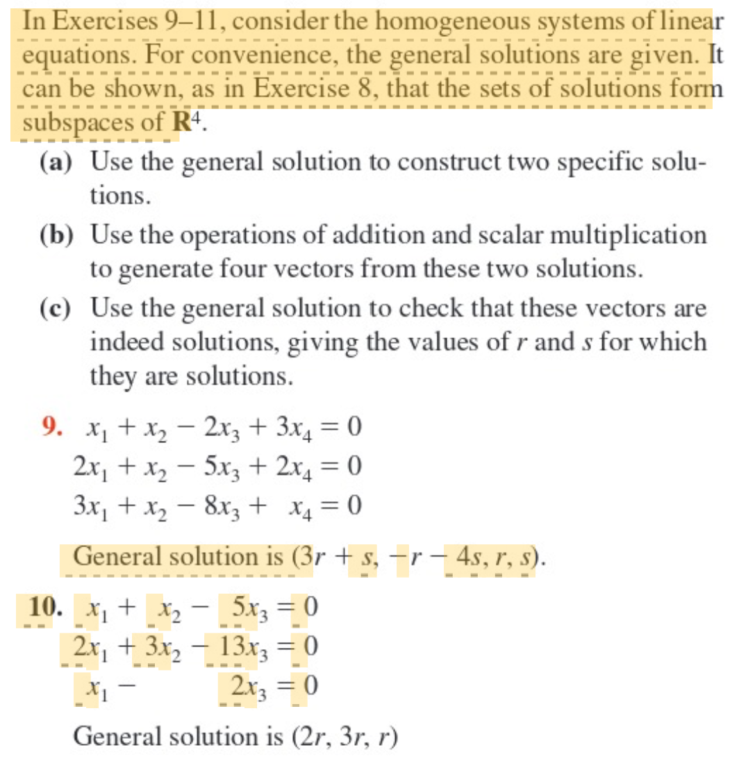 Solved In Exercises 9-11, consider the homogeneous systems | Chegg.com