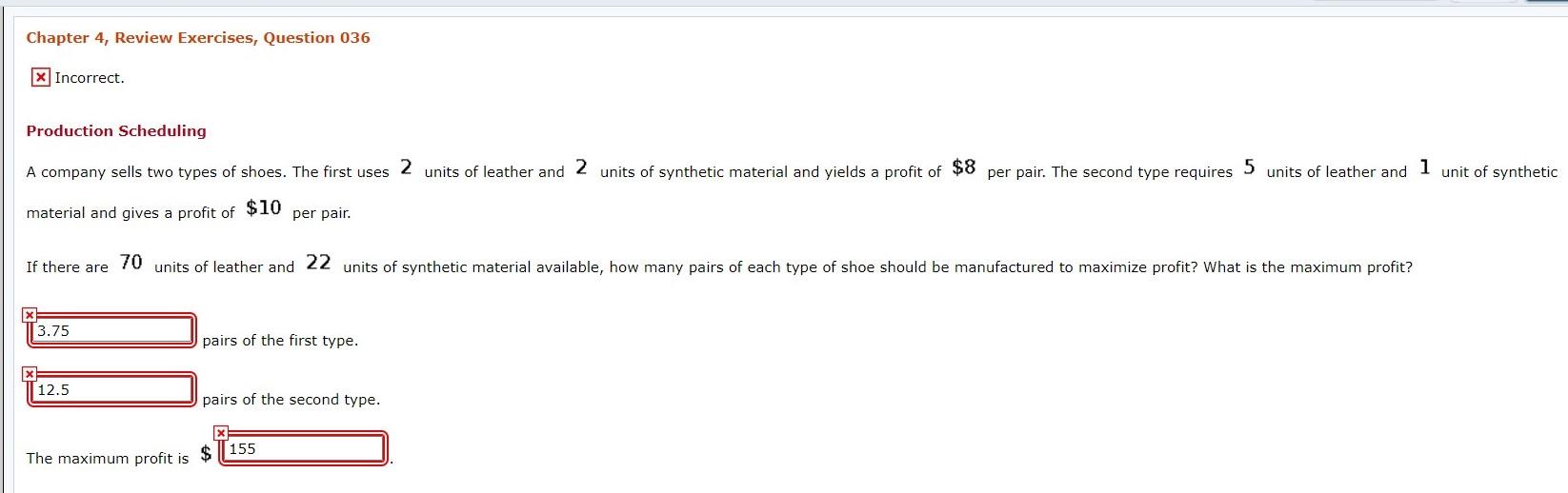 Solved Chapter 4, Review Exercises, Question 036 X | Chegg.com