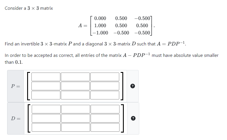Solved Consider a 3×3 matrix | Chegg.com