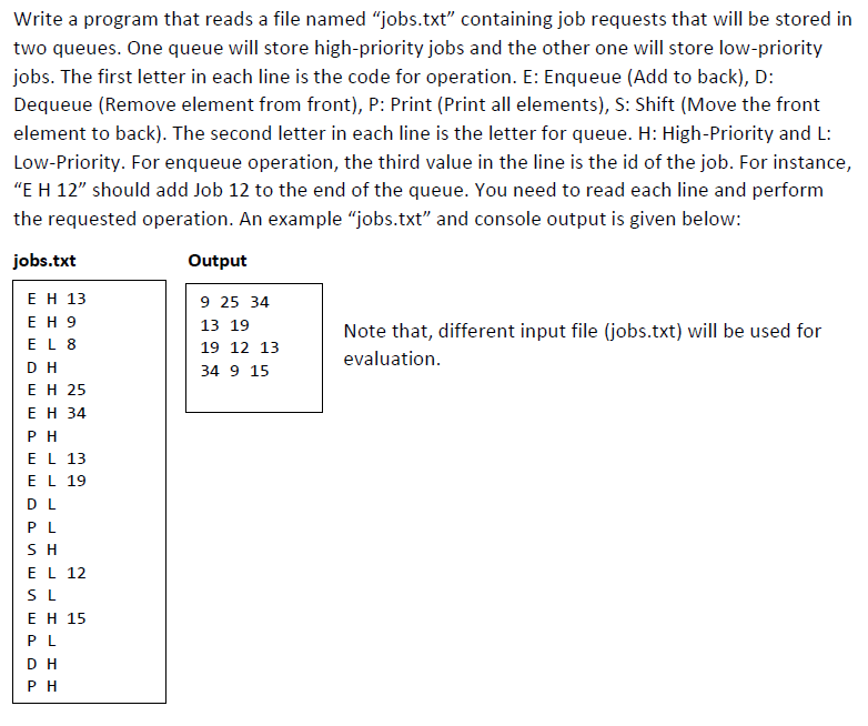 Solved Write A Program That Reads A File Named Jobstxt 1903
