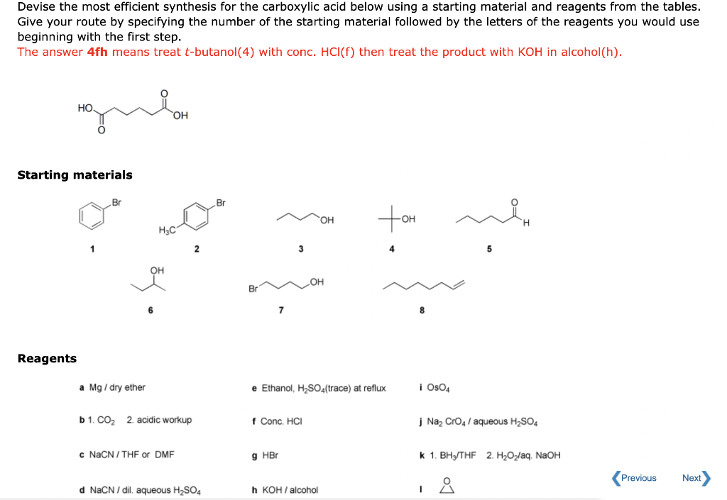 Solved Devise the most efficient synthesis for the | Chegg.com
