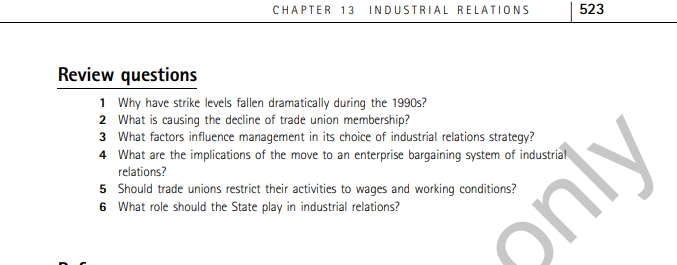 Solved Review questions 1 Why have strike levels fallen | Chegg.com