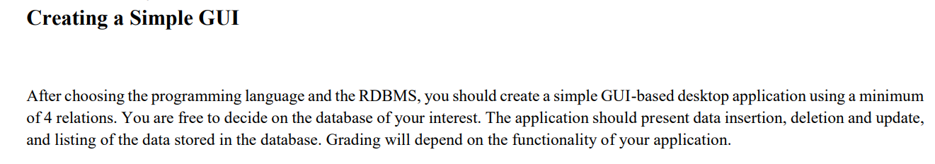 Solved Creating a Simple GUIAfter choosing the programming | Chegg.com