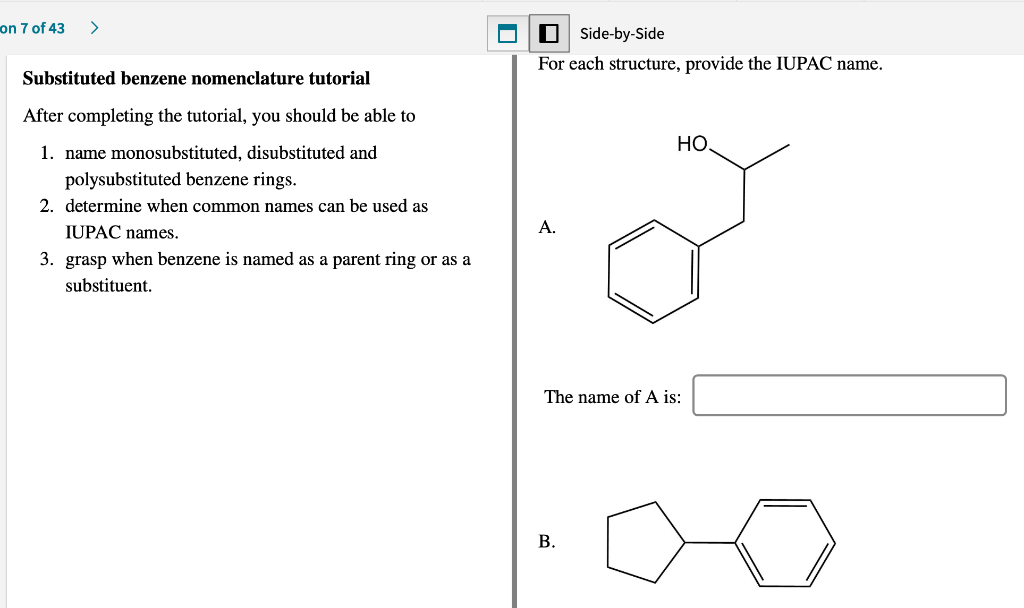 Solved on 7 of 43 > n Side-by-Side For each structure, | Chegg.com