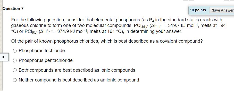 Solved For the following question, consider that elemental | Chegg.com