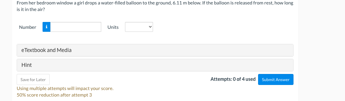 Solved From her bedroom window a girl drops a water-filled | Chegg.com