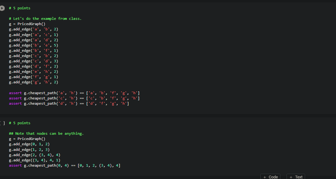 Cheapest Path In this notebook, we will implement an | Chegg.com