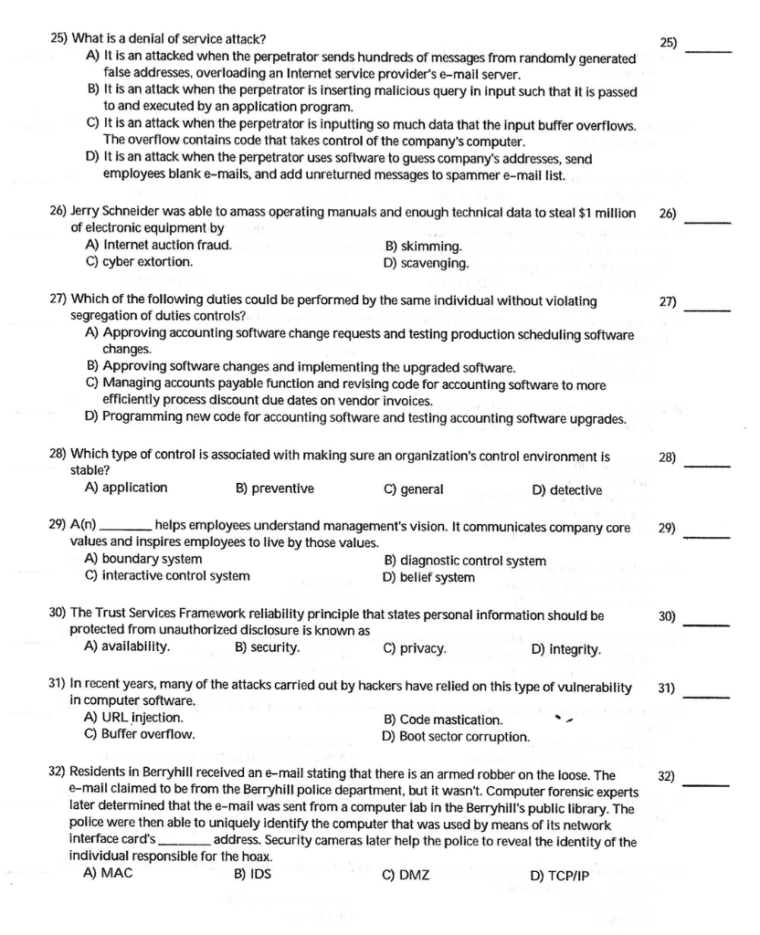 Solved 13) 13) Data transformation occurs when data is A) | Chegg.com