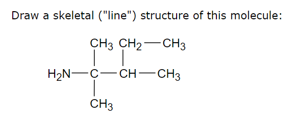 Solved Draw a skeletal ("line") structure of this molecule: | Chegg.com