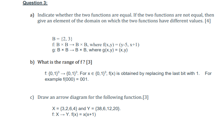 Solved Question 1) Use the set definitions X={1,3,5,7,9} and | Chegg.com