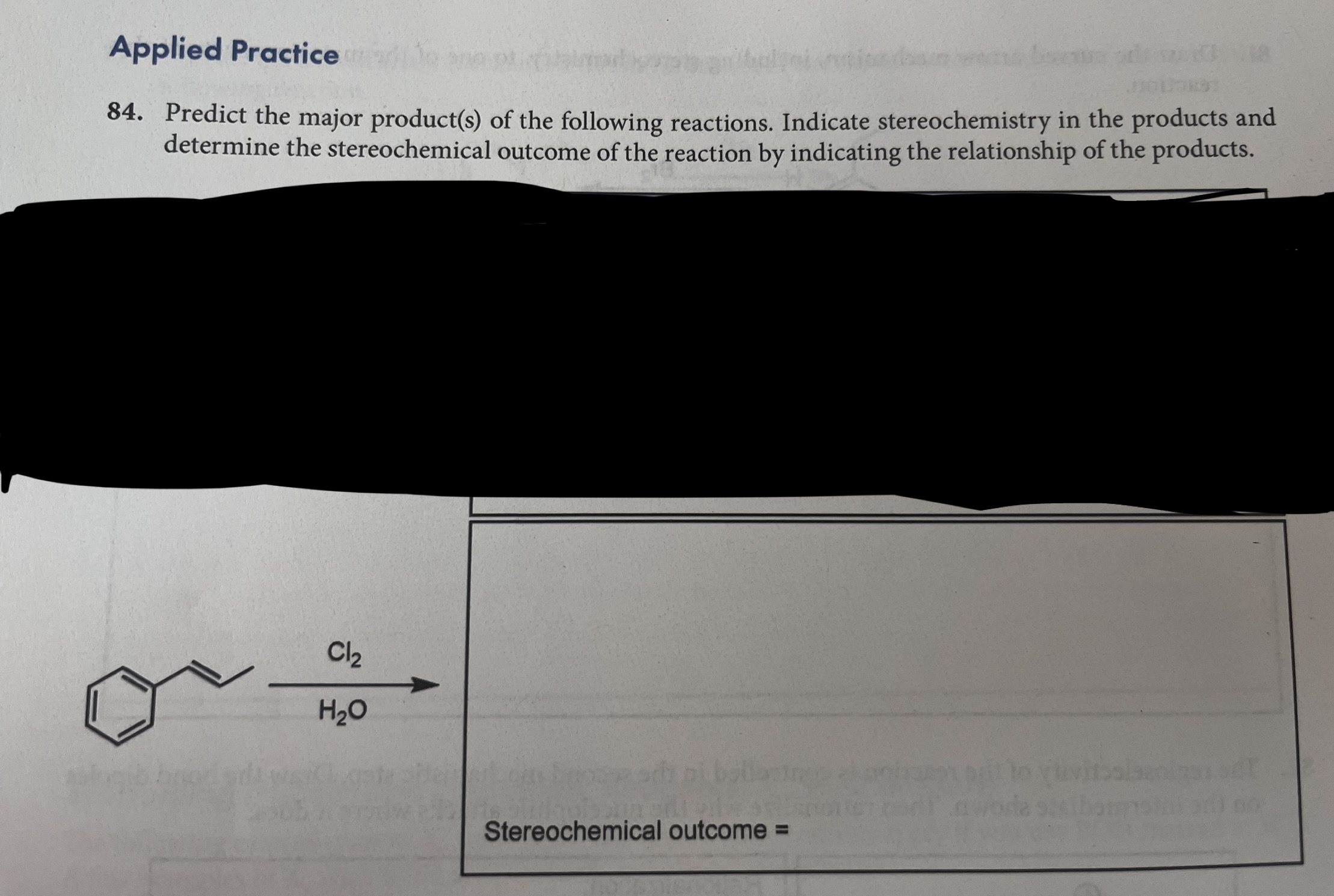 Solved Predict the major product(s) of the following | Chegg.com
