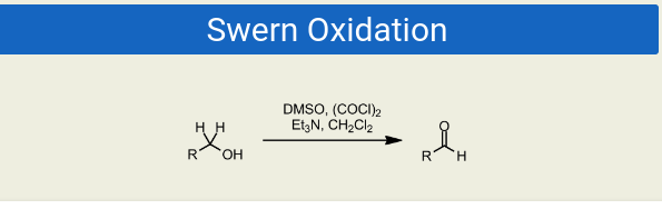 Solved Can somebody explain help with swern oxidation | Chegg.com