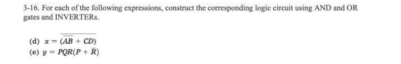 Solved 3 16 For Each Of The Following Expressions