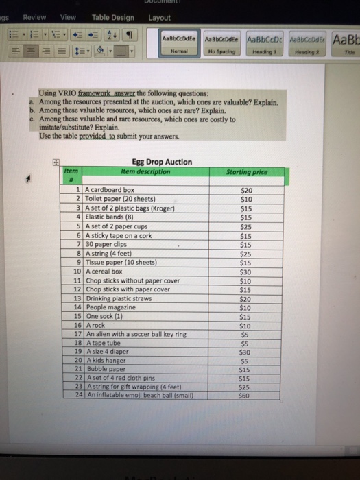 Solved gs Review View Table Design Layout Normal Tele Using | Chegg.com