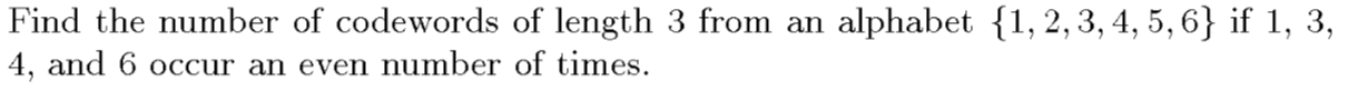 Solved Find the number of codewords of length 3 from an | Chegg.com