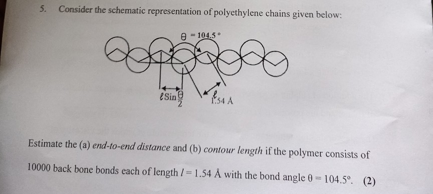 Solved 5. Consider the schematic representation of | Chegg.com