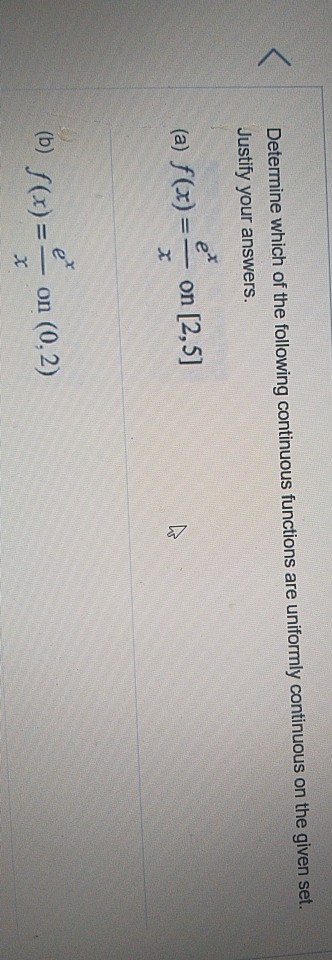 Solved Determine which of the following continuous functions | Chegg.com