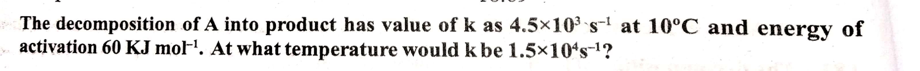 Solved The decomposition of A into product has value of k as | Chegg.com
