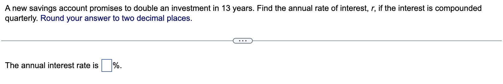Solved A new savings account promises to double an | Chegg.com