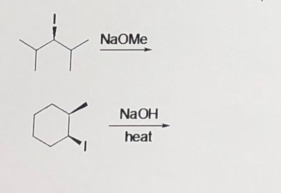 Solved NaOMe NaOH heat | Chegg.com