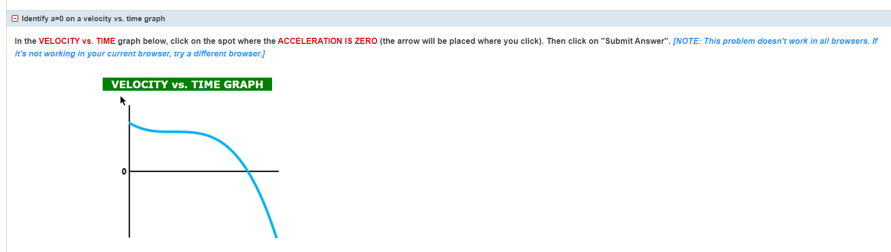 Solved \r\nWhich of the following ACCELERATION vs. TIME | Chegg.com